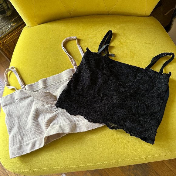 Anthroplogie | Tops | Midriff Bras Lace And Cotton Stretch | Poshmark